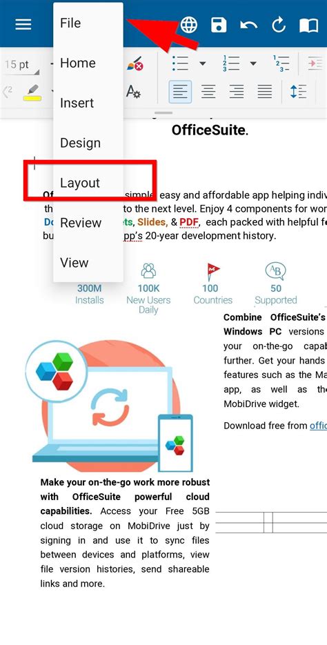 Create Newsletter Columns In Documents Mobisystems