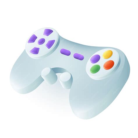 Free Vector Colorful Joypad Or Gamepad Icon In 3d Style Realistic Joystick Game Controller