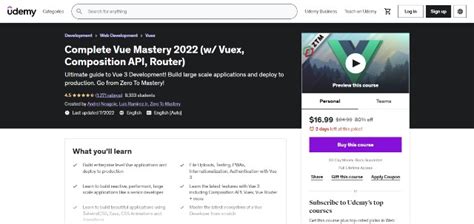 5 Best Vuejs Courses To Learn Online In 2024 Victory Tale