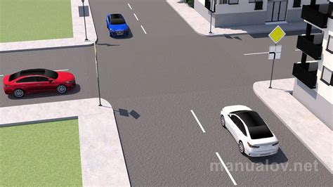 Питання тестів ПДР Яка черговість проїзду автомобілями даного перехрестя