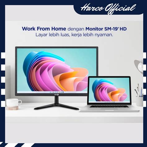 Jual HK SPC MONITOR KOMPUTER LED 19 Inch HD SPC OFFICE MONITOR LED Monitor SPC SM 19HD