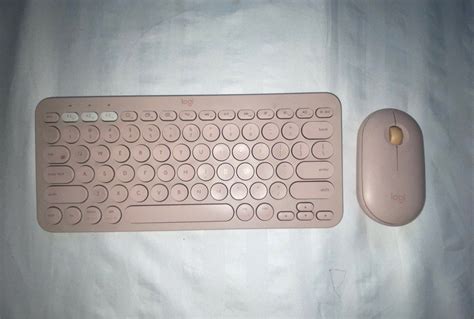 Pink Logitech K380 And Pebble M350 Mouse On Carousell