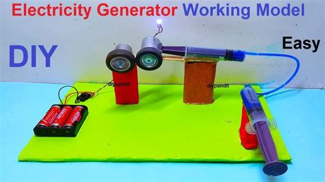 Electricity Generator Working Model Science Project Physics Project Diy Pandit Physics