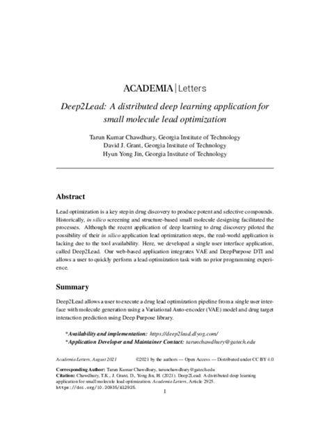 pdf deep2lead a distributed deep learning application for small