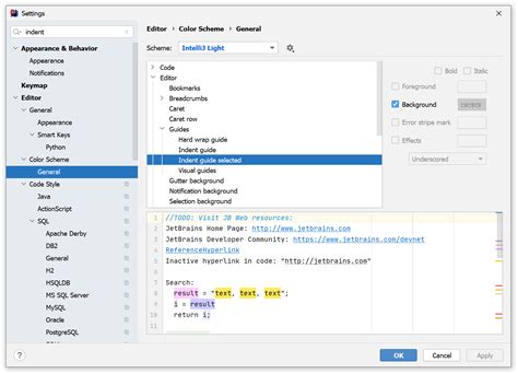 Colors Intellij Idea Highlighting Code Between Bracket With The Line