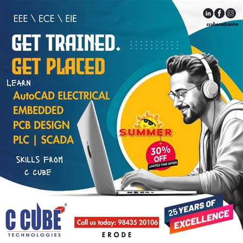 C Cube Cad Centre On Linkedin 49c Ccubecad Summeroffer Engineeringcourses Erode