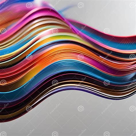 An Abstract Representation Of Sound Waves In Motion Visualized As Colorful Ribbons Twisting And