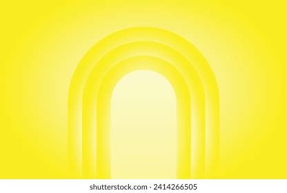 Yellow Abstract Minimal Gate Background Stock Vector Royalty Free