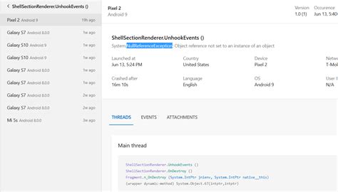 Shellsectionrendererunhookevents Nullreferenceexception · Issue 6531