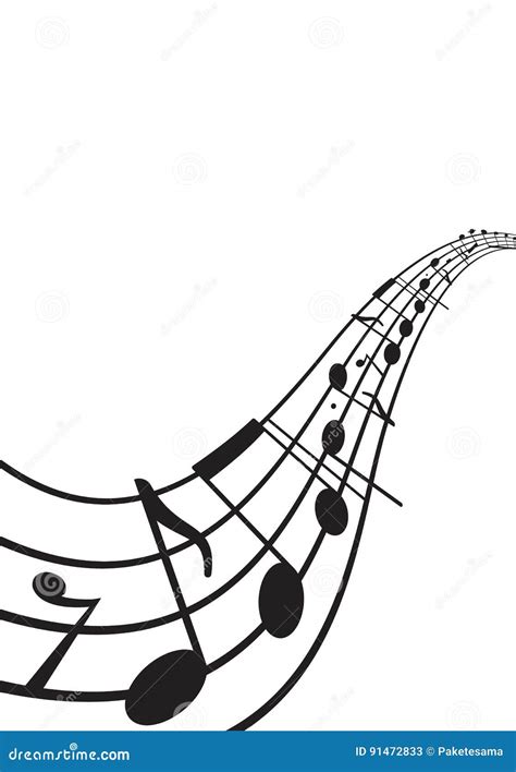 Wavy Music Notes