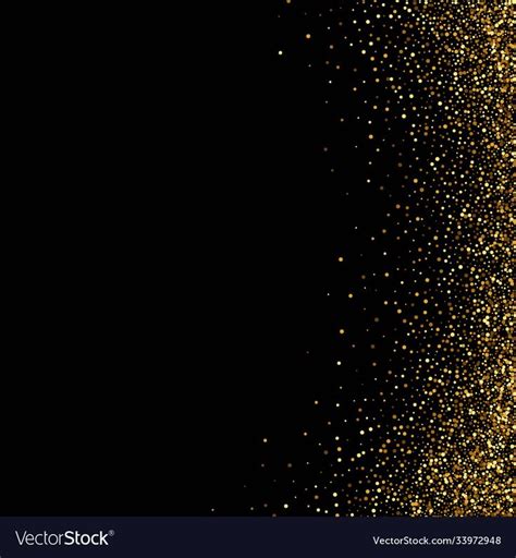 Gold Glitter Texture Black Background Golden Explosion Of Confetti