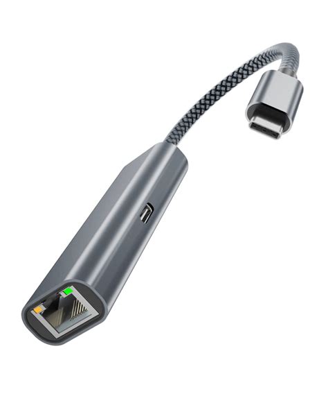 Buy Usb C Gigabit Ethernet Adapter With 60w Pd Input Thunderbolt 3 To Rj45 Network And Type C