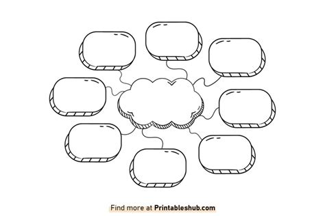 Free Blank Printable Mind Mapping Templates Resume Example G