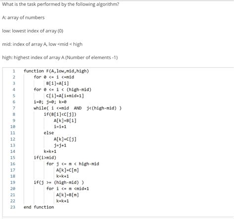 Solved What Is The Task Performed By The Following Chegg