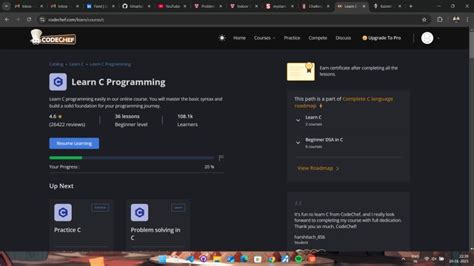 Cprogramming Dsa Codingjourney Codechef Problemsolving Umar Iqbal