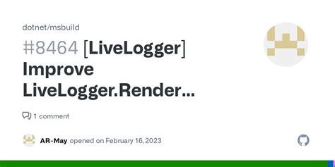 Livelogger Improve Liveloggerrender Performance · Issue 8464