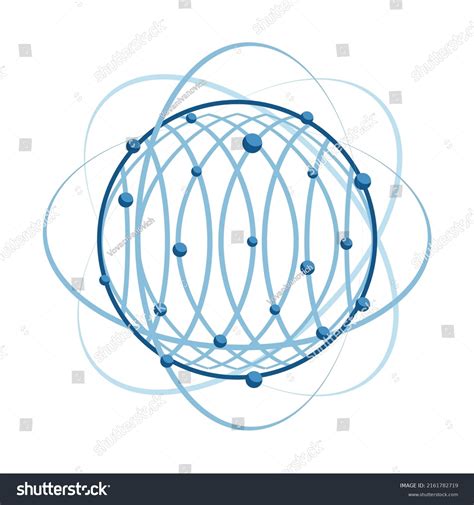 Wireframe Connecting Earth Sphere Globe Connection Stock Vector