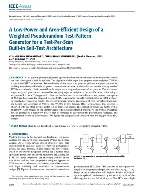 A Low Power And Area Efficient Design Of A Weighted Pseudorandom Test