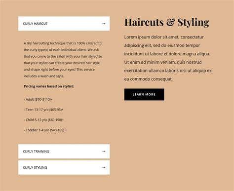 Haircuts And Styling Css Template By Nicepage