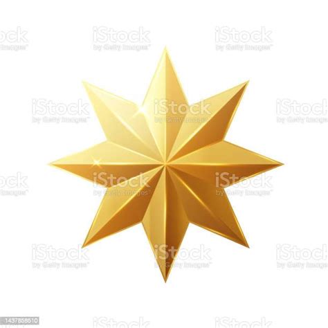 금색 반짝이는 반짝이는 크리스마스 별과 흰색 배경에 격리된 그림자가 있습니다 벡터 그림입니다 노랑에 대한 스톡 벡터 아트 및 기타 이미지 Istock