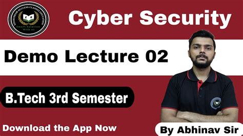 Cyber Security Demo Lecture 2 All 3rd Semester Cyber Security By