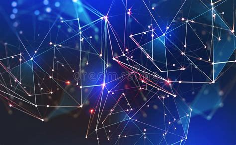 Big Data Concept Blockchain Abstract Technological Background Neural