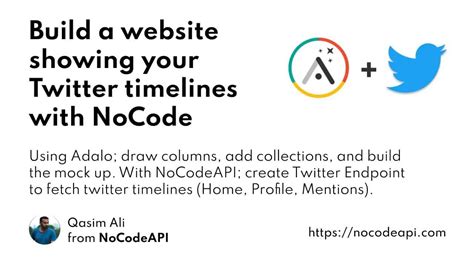do it yourself tutorials build a website showing your twitter
