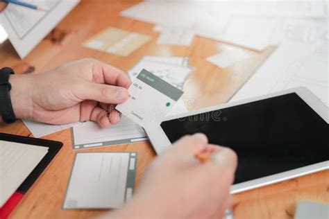 Ux Or Ui Designers Designing On Digital Tablet And Smartphone