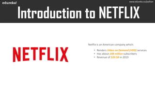 How Netflix Uses Python Edureka PPT
