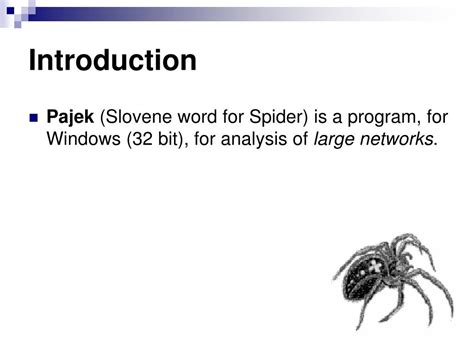 Ppt Pajek Program For Large Network Analysis Powerpoint