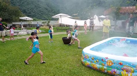 霓霓與澄澄的玩樂生活親子露營 戶外生活 覓靜莊園營區 夏季潑水活動 太有趣了 YouTube