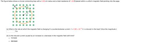 solved the figure below shows a circular conducting loop