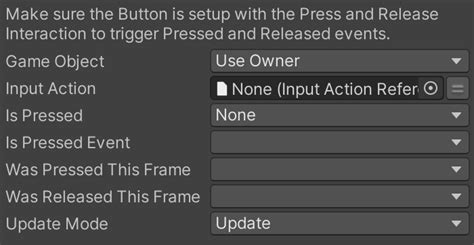 Player Input Button Events