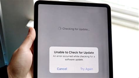 How To Fix Ipad Unable To Check For Update Youtube