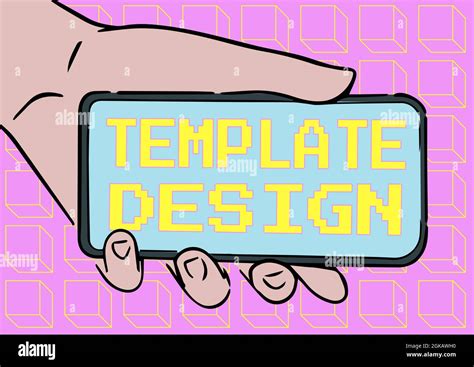 Text Caption Presenting Template Design Word Written On An Overall Layout Or Blueprint With A