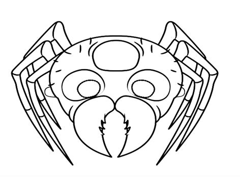 Desenhos De Máscara De Aranha De Halloween Para Colorir E Imprimir Colorironlinecom