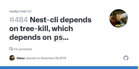 Nest Cli Depends On Tree Kill Which Depends On `ps` Command Which May Be Unavailable And Is