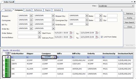 Filtering Data In A Grid LTL Operations