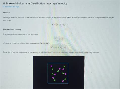 Solved H Maxwell Boltzmann Distribution Average Velocity