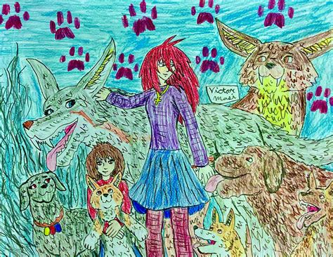 Mother Daughter And Dogs By Theravensbastard39 On Deviantart