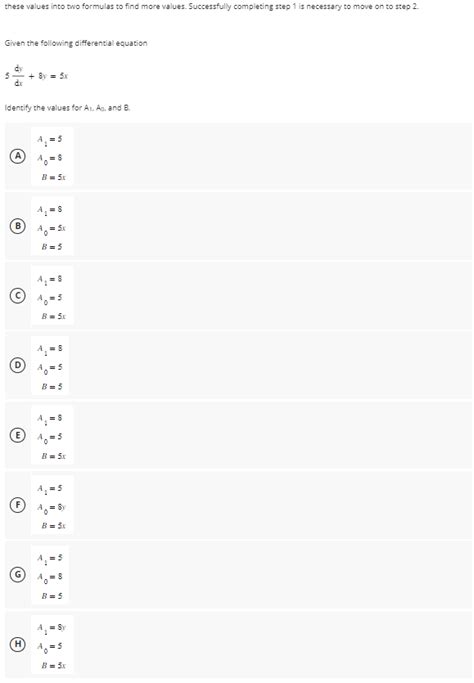 Solved These Values Into Two Formulas To Find More Values Chegg Com