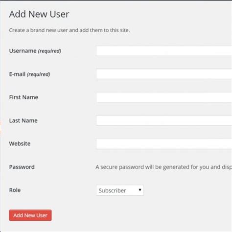 Adding New Users To Your Site