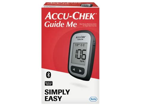 Accu Chek Guide Me Meter For Diabetic Blood Glucose Testing