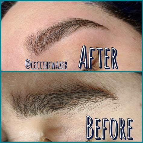 Before After Eyebrow Waxing Facial Waxing Waxed Eyebrows Body Waxing
