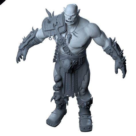 3d orc model creation 3d gaming character incredimate r 3dmodeling