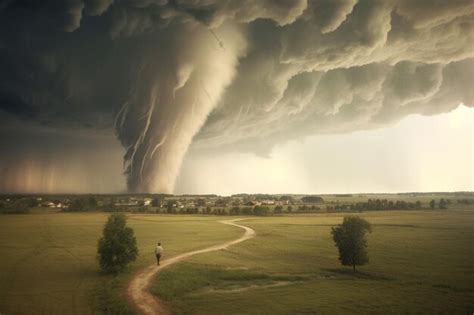 Premium AI Image Tornado Warning Generative Ai High Quality Illustration
