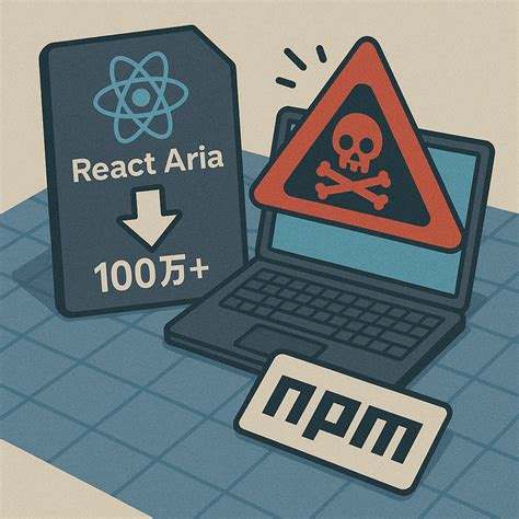 100万超ダウンロードされている、react Ariaのnpmにマルウェアが組み込まれている サプライチェーン攻撃かセキュリティとitの 100万超ダウンロードされている、react Ariaのnpmにマルウェアが組み込まれている サプライチェーン攻撃かセキュリティとitの