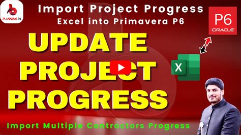 Planningp6 Excel Progress Update Sheet Planning P6
