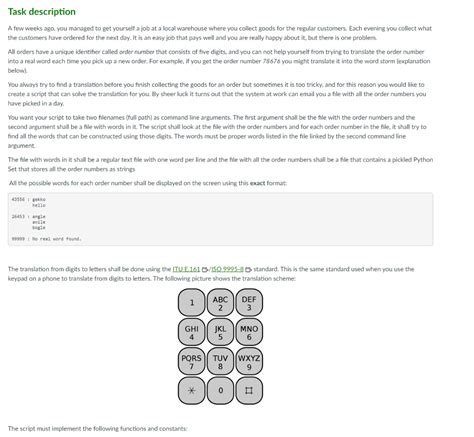 Solved Task Description A Few Weeks Ago You Managed To Get Chegg