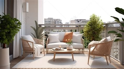 멋진 야외 테라스 3d 렌더링 및 인테리어 디자인 배경을 갖춘 클래식 스칸디나비아 발코니 테리 배경 테라 배경 나비 배경 이미지 Hd 테리 테라 나비 배경 사진